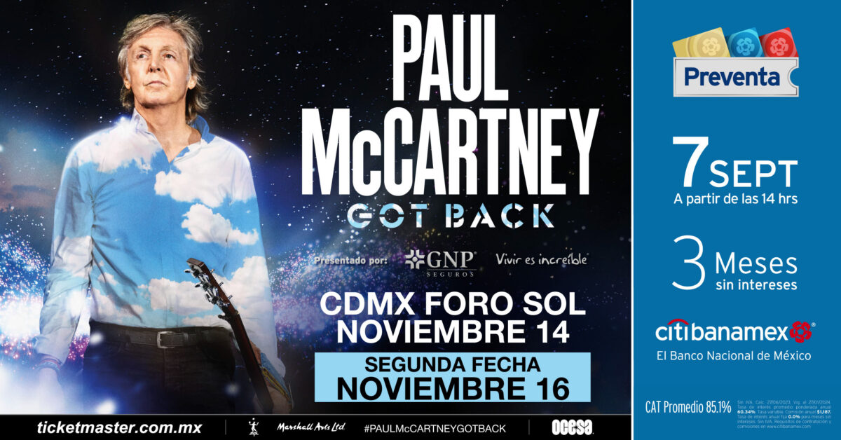 Abre Paul McCartney nueva fecha en México | Entertainment SG Abre Paul McCartney nueva fecha en México | Entertainment SG